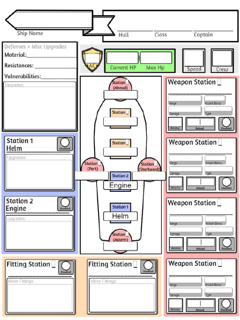 Airship Sheet | PDF