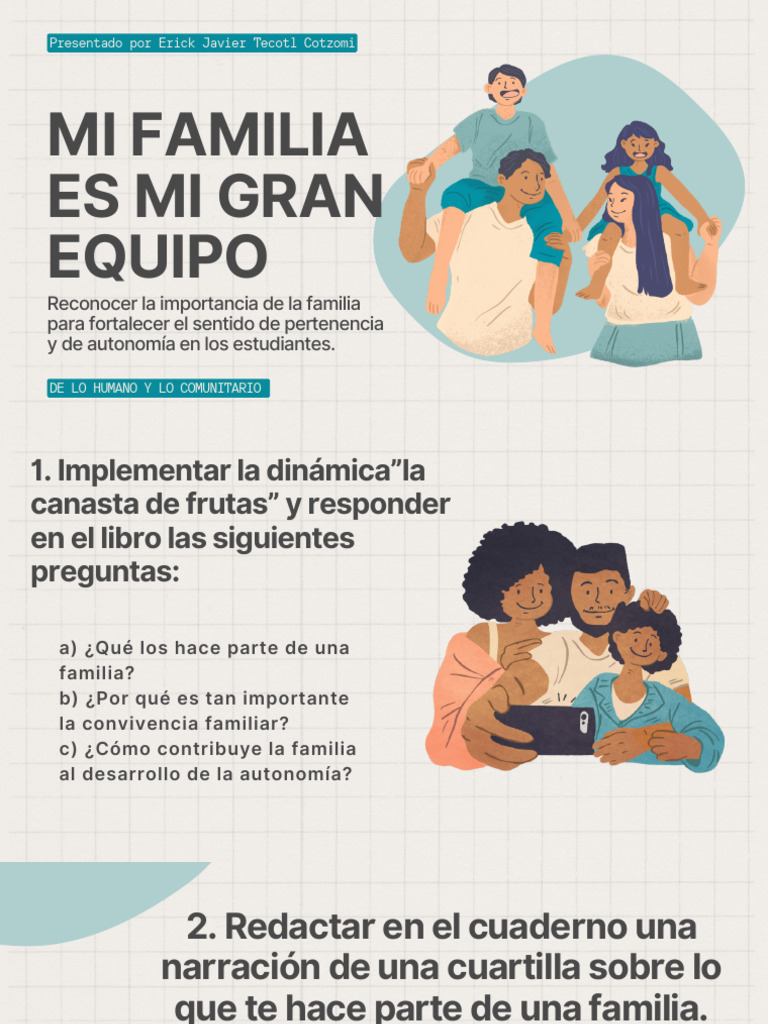 MI FAMILIA ES MI GRAN EQUIPO | PDF