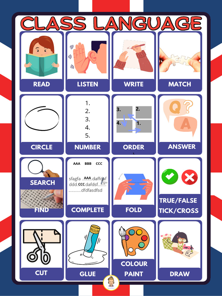 Classroom Nglish Big Posters by @games2learn | PDF
