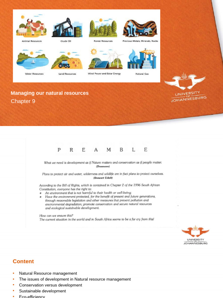 9 - Managing Our Natural Resources | PDF