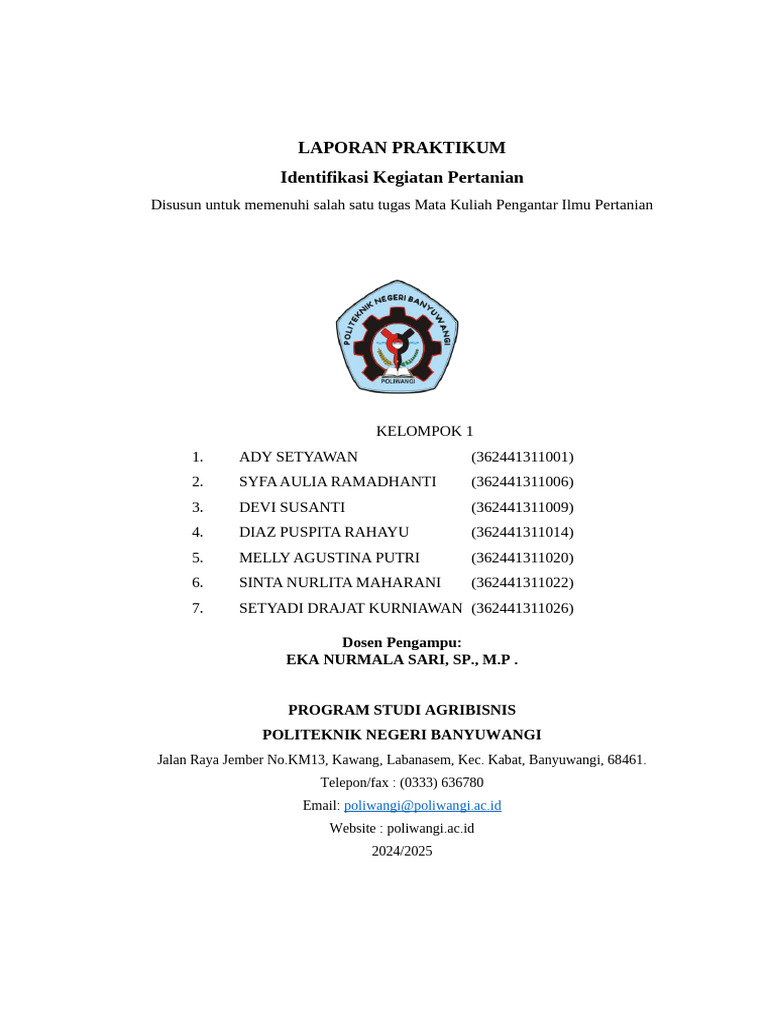 LAPORAN PRAKTIKUM Kelompok | PDF