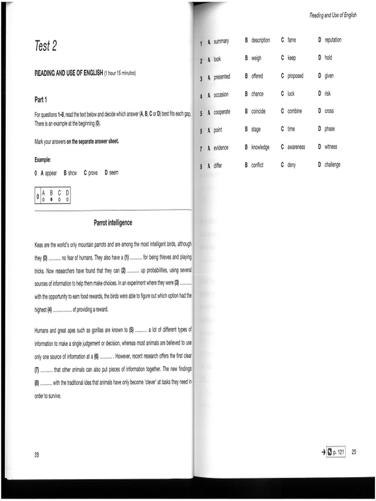 FCE Book 5 Test 2 | PDF
