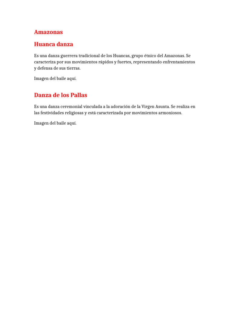 Danzas Tipicas Peru Pdf