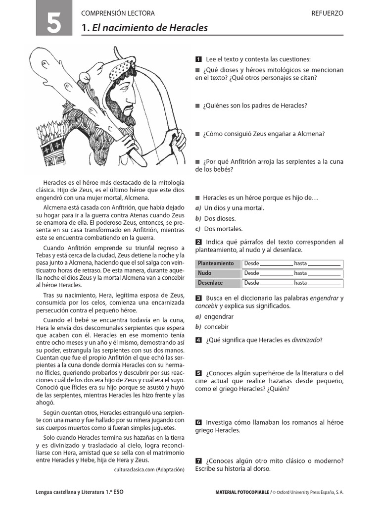 927 1. El Nacimiento de Heracles | PDF