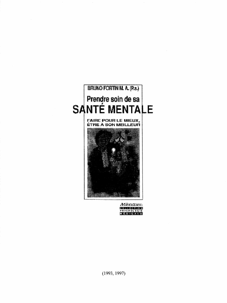 Prendre Soin de Sa Sante Mentale No1 | PDF