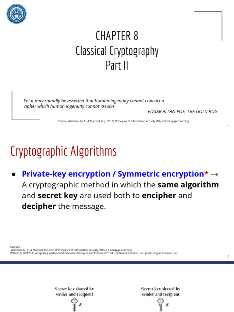CS484-W4-Classical Cryptography-II-LMS | PDF