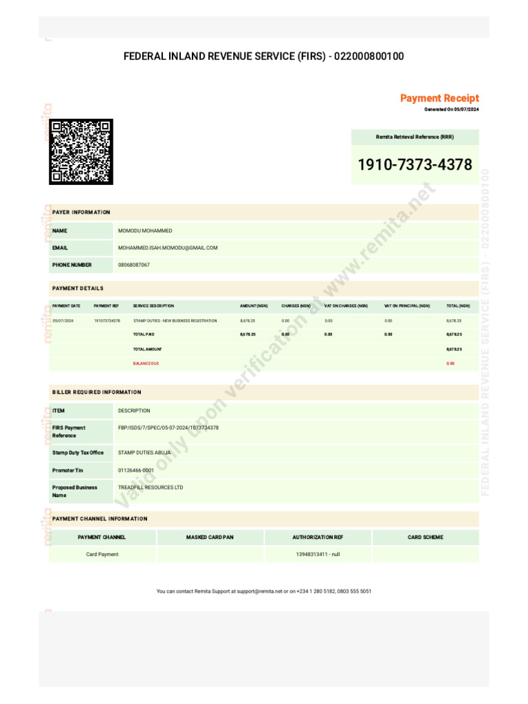 View Invoice Receipt | PDF