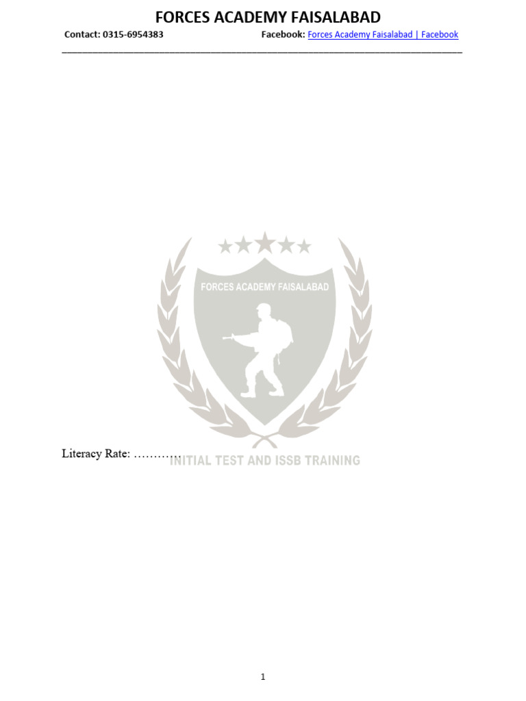 ISSB GK 2 (FORCES AD) - Converted-2 - 240718 - 062544 | PDF