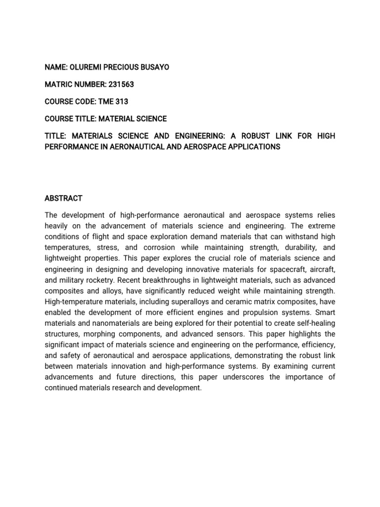 Oluremi TME 313-1 | PDF