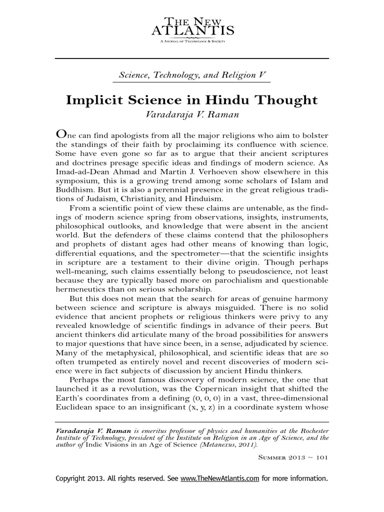 Implicit Science and Religion | PDF | Brahman | Reality