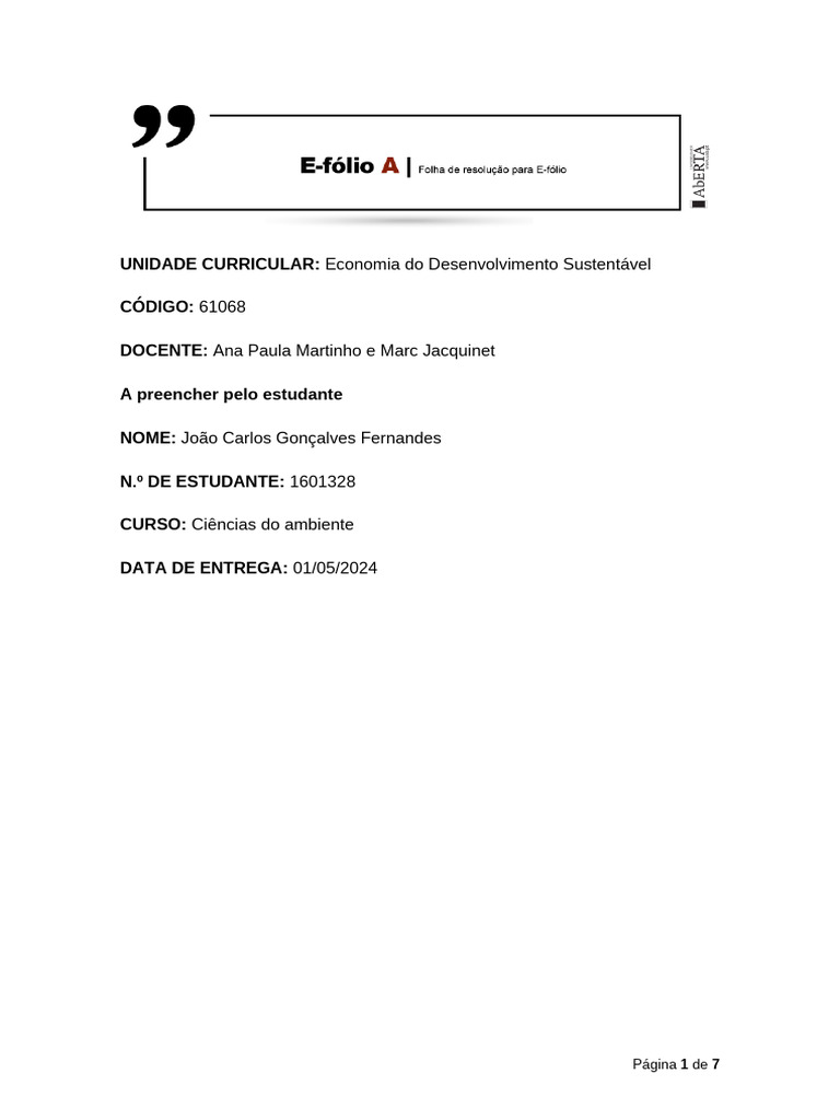 Efolio A | PDF
