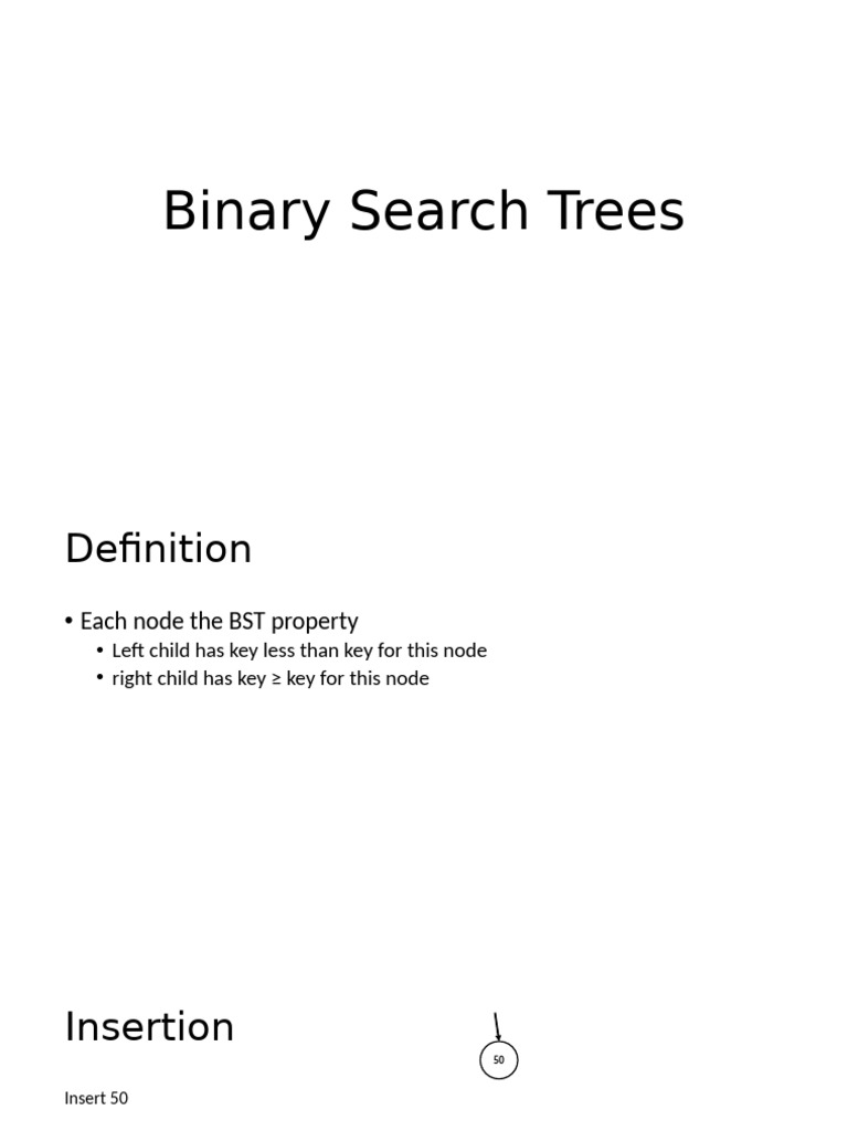 L09 Binary Search Trees Pdf Algorithms And Data Structures