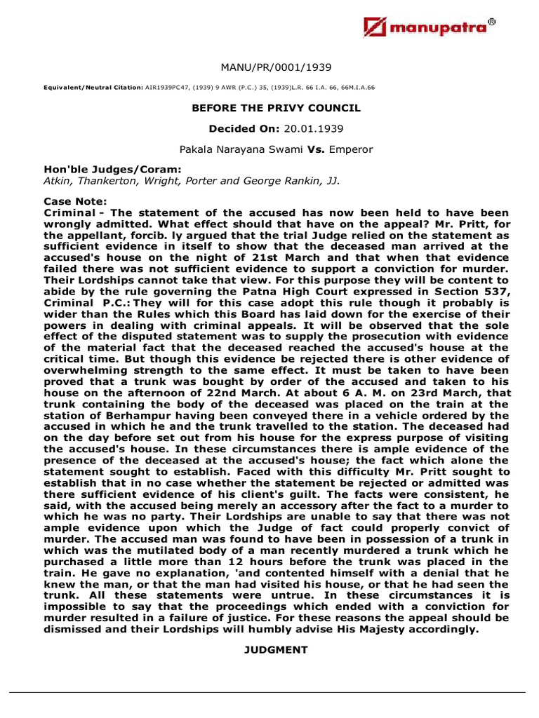 Pakala Narayana Swami V King Emperor | PDF