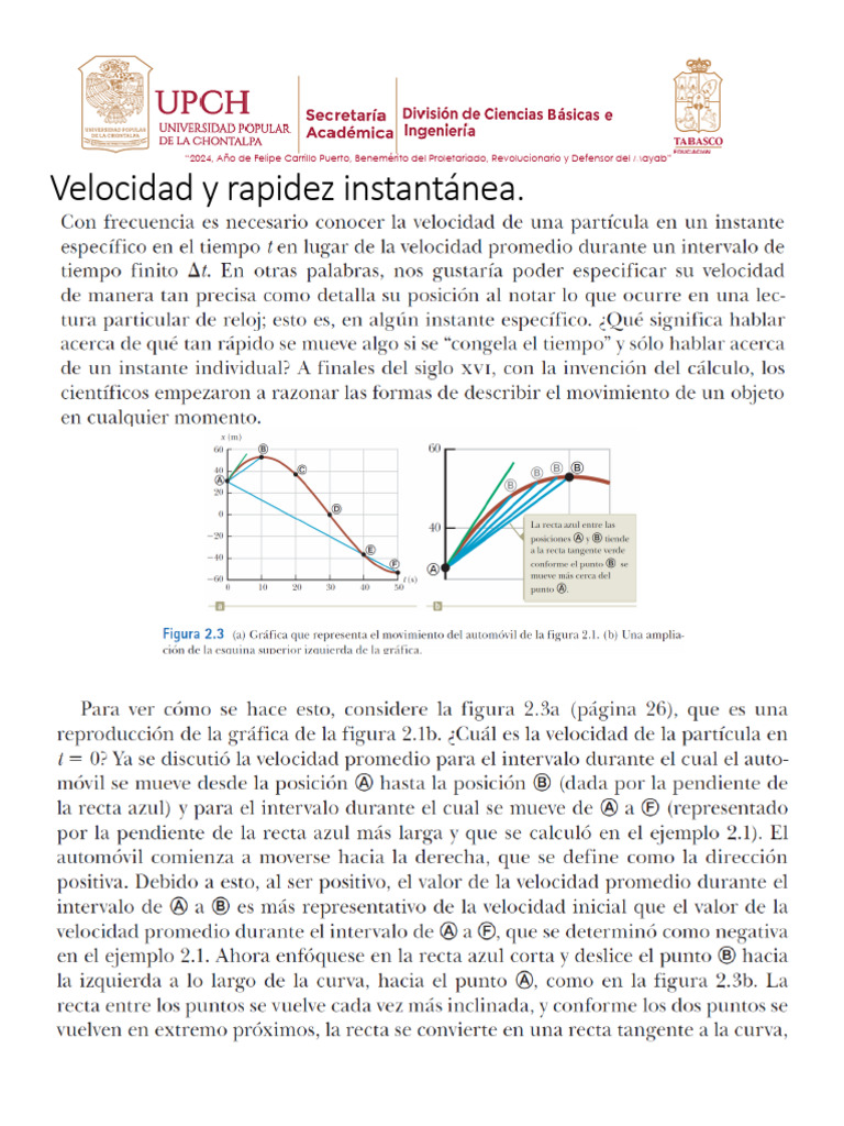 Clase 09-10 Velocidad y Rapidez Instantánea | PDF | Política | Viajes y ...