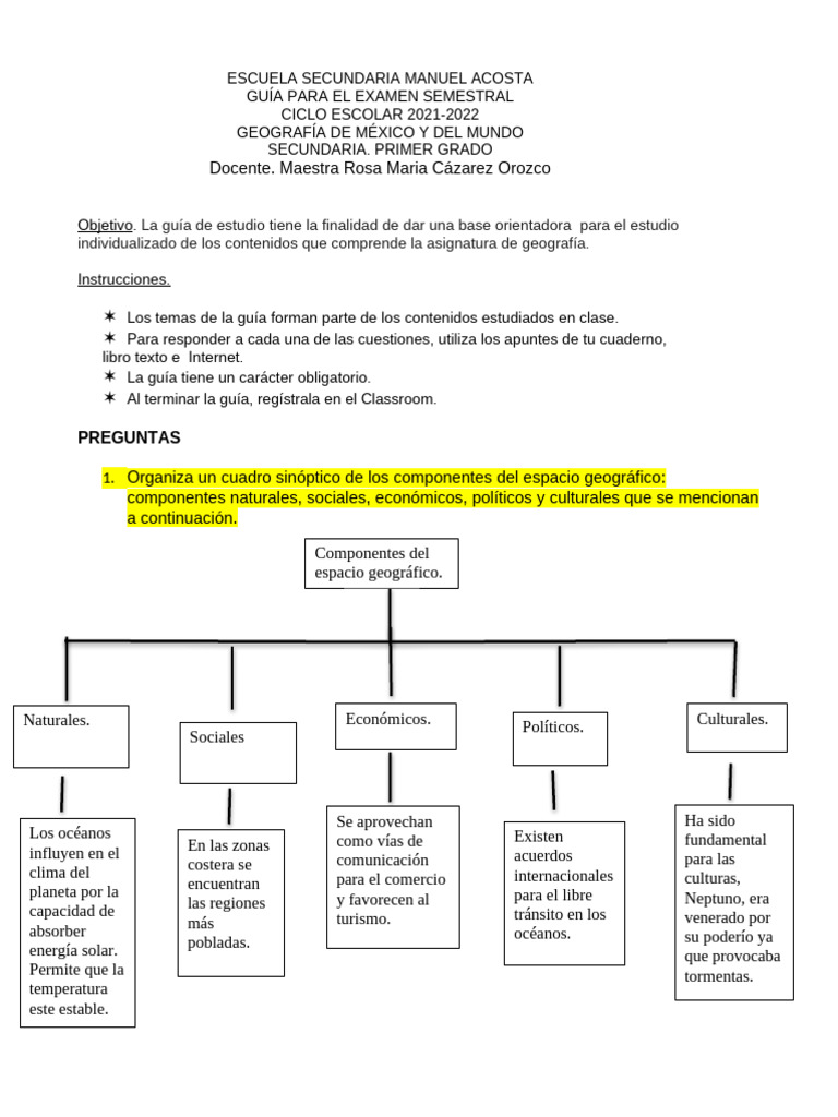 SANTIAGO JUÁREZ TAGLE - Guia Sem. GEO 22 | PDF