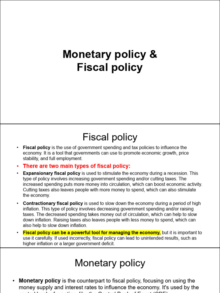 Monetary Policy | PDF