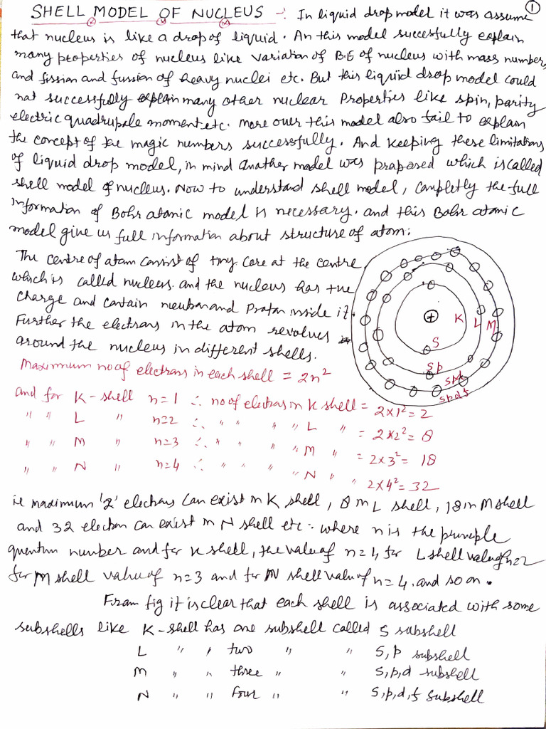Shell Model of Nucleus | PDF