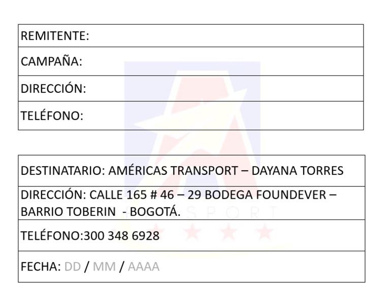 Rotulo Americas Transport | PDF