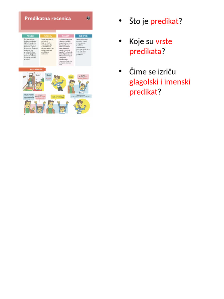 Predikatna Rečenica | PDF
