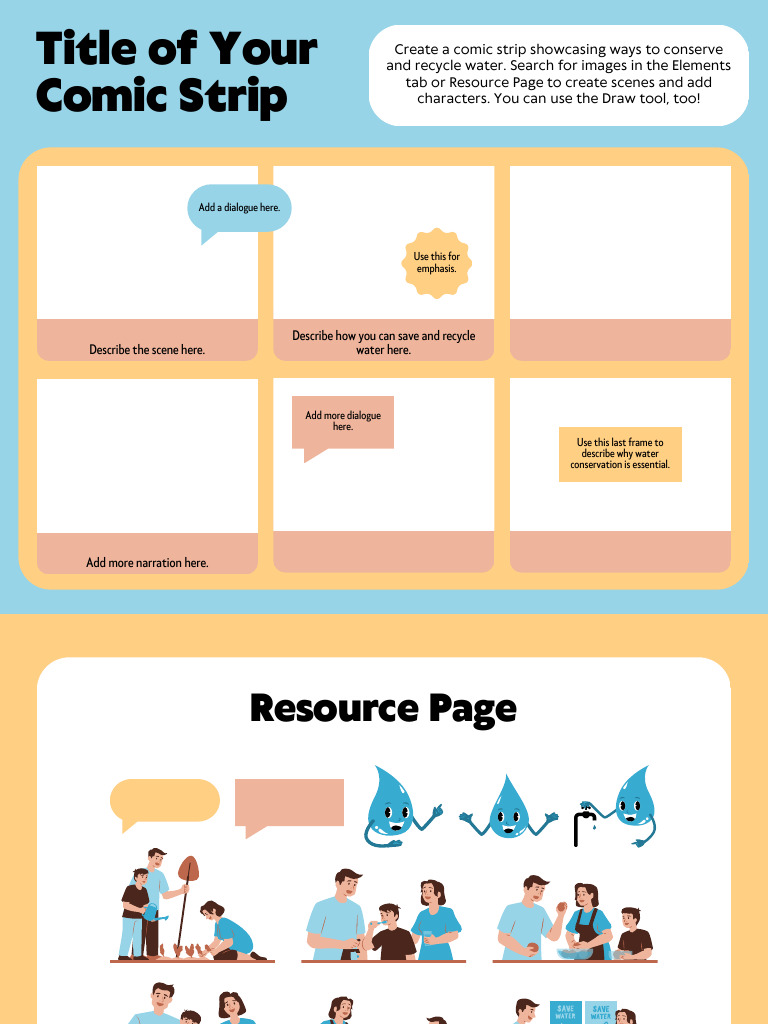 Conservation of Water Comic Strip | PDF
