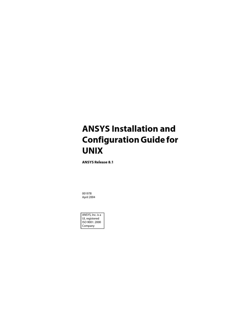 Ansys 8.1 Installation Guide | Download Free PDF | Installation ...