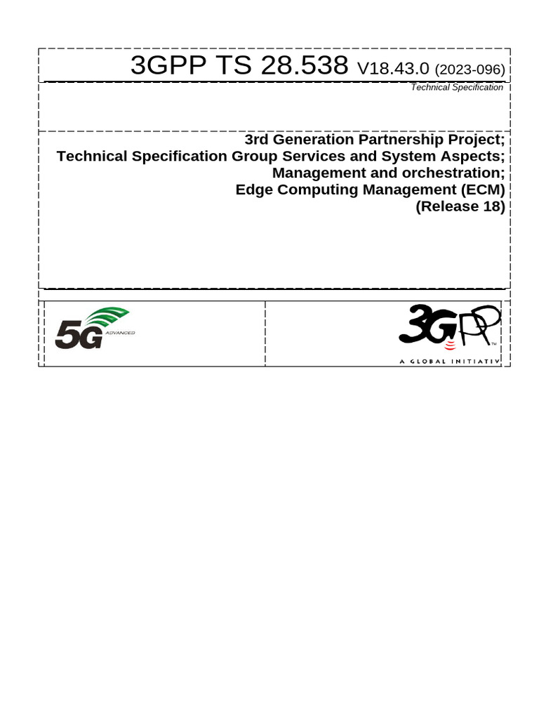 3GPP TS 28.538 | PDF