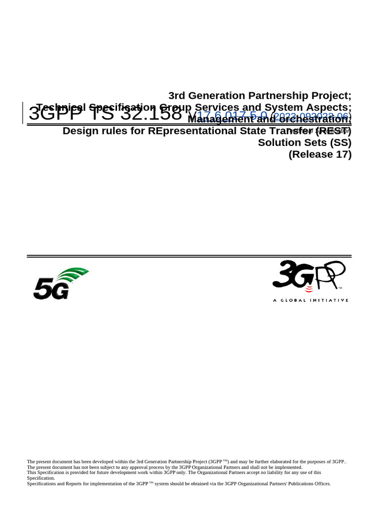 3GPP TS 32.158: Technical Specification | PDF