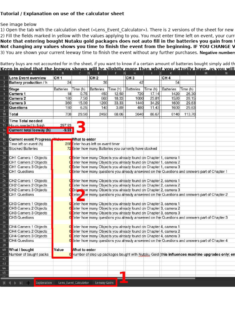 Lens Event Calculator | PDF