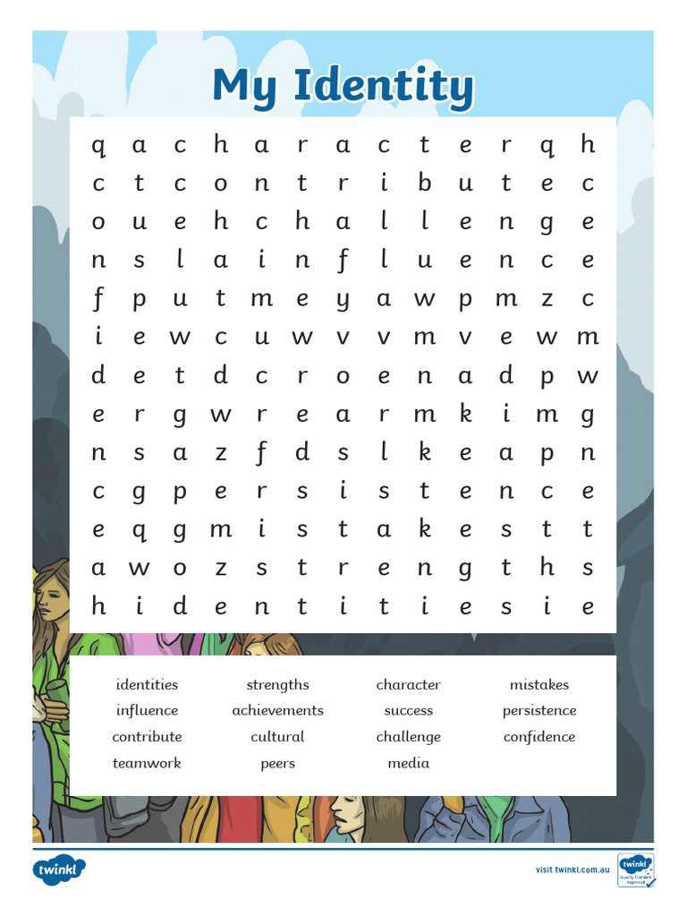 Identity wordsearch | PDF