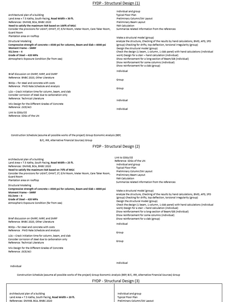 FYDP - Structural Part | PDF