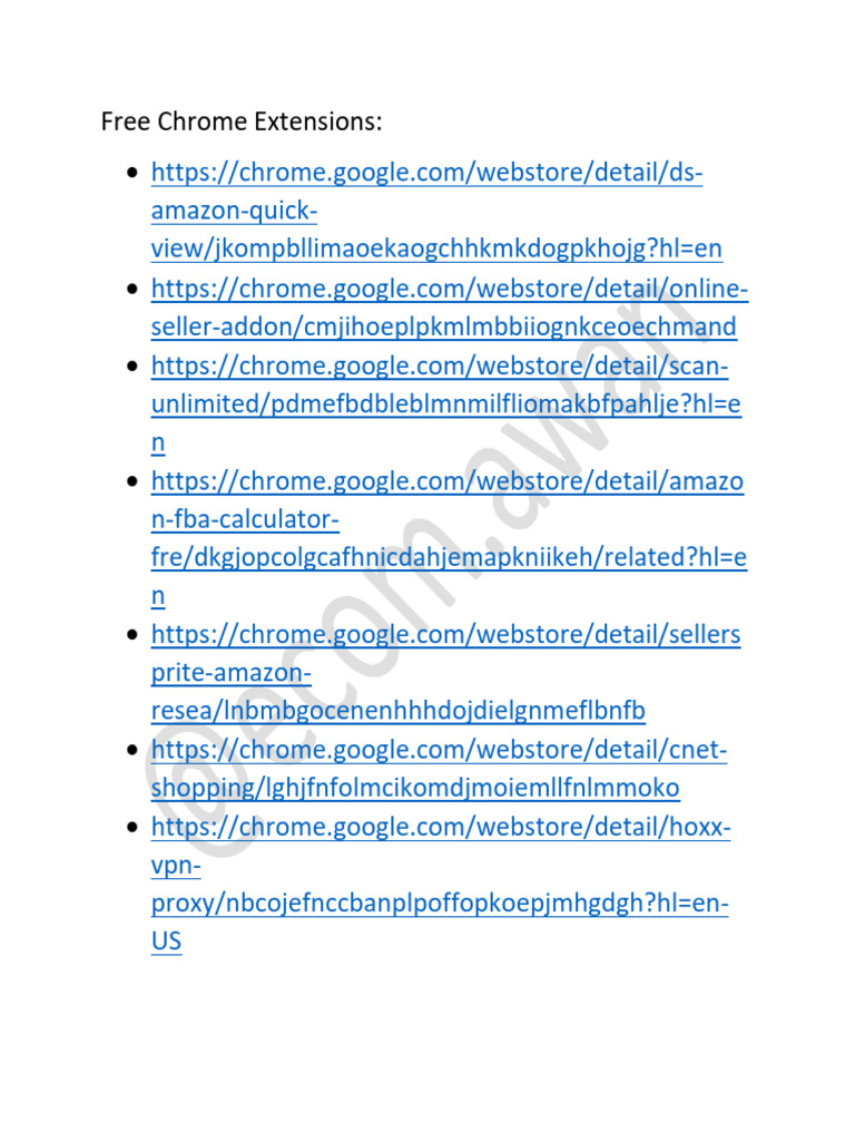Free Chrome Extensions | PDF | Business | Technology & Engineering