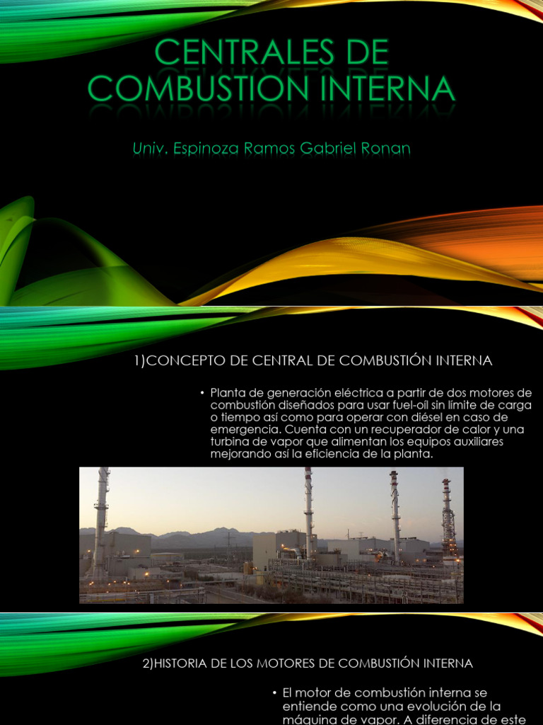Centrales de Combustion Interna | PDF