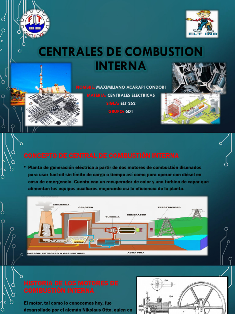 Centrales de Combustion Interna Elt-262 | PDF