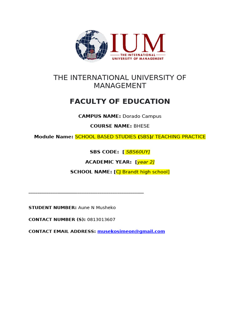 Standard Cover Page SBS File Submission Form | PDF