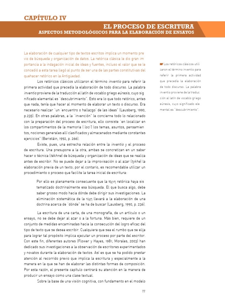 El Proceso de Escritura de Un Ensayo de Tipo Argumentativo-4 | PDF