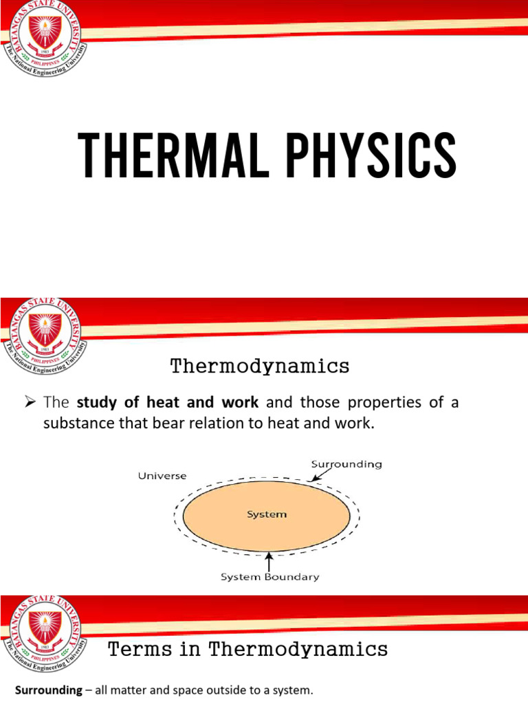 Lecture 4 - Thermal Physics | PDF