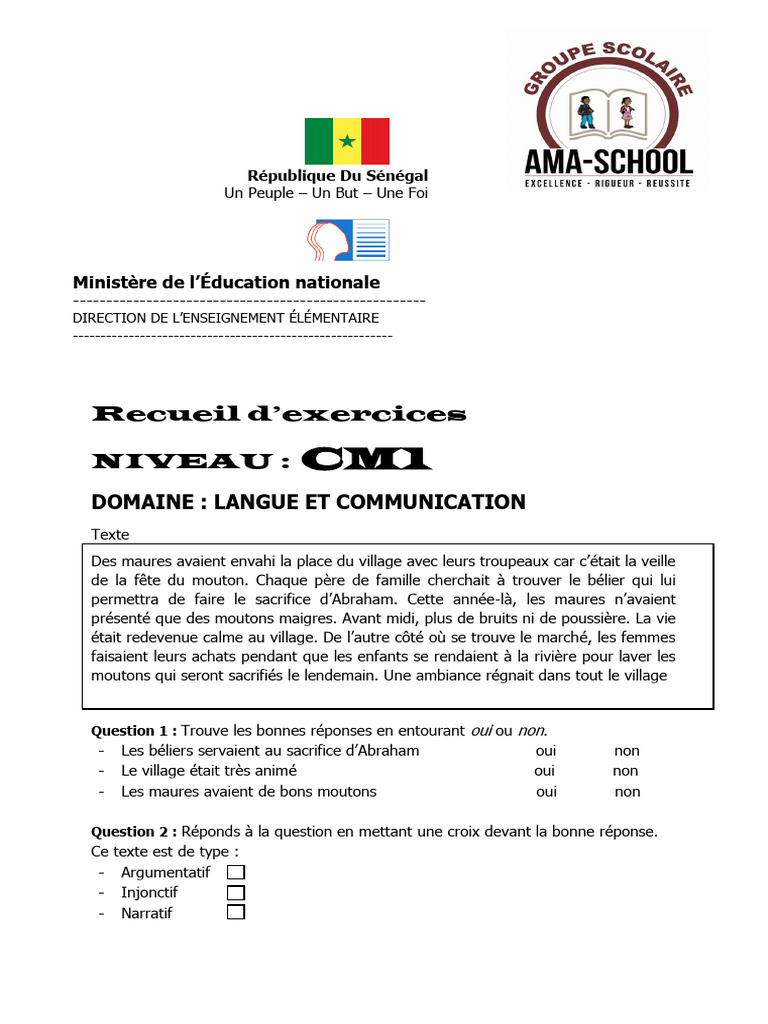Exercices N05 CM1 | PDF