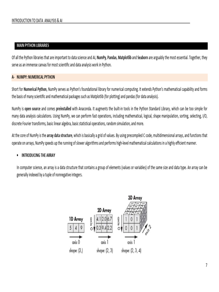 Intro Arrays-Numpy-Pandas2 | PDF