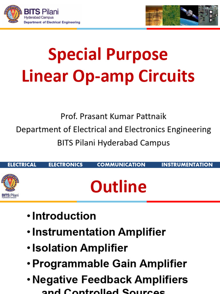 Lec 13 15 - Linear Opamp Circuits - 11th 16th Feb23 | PDF