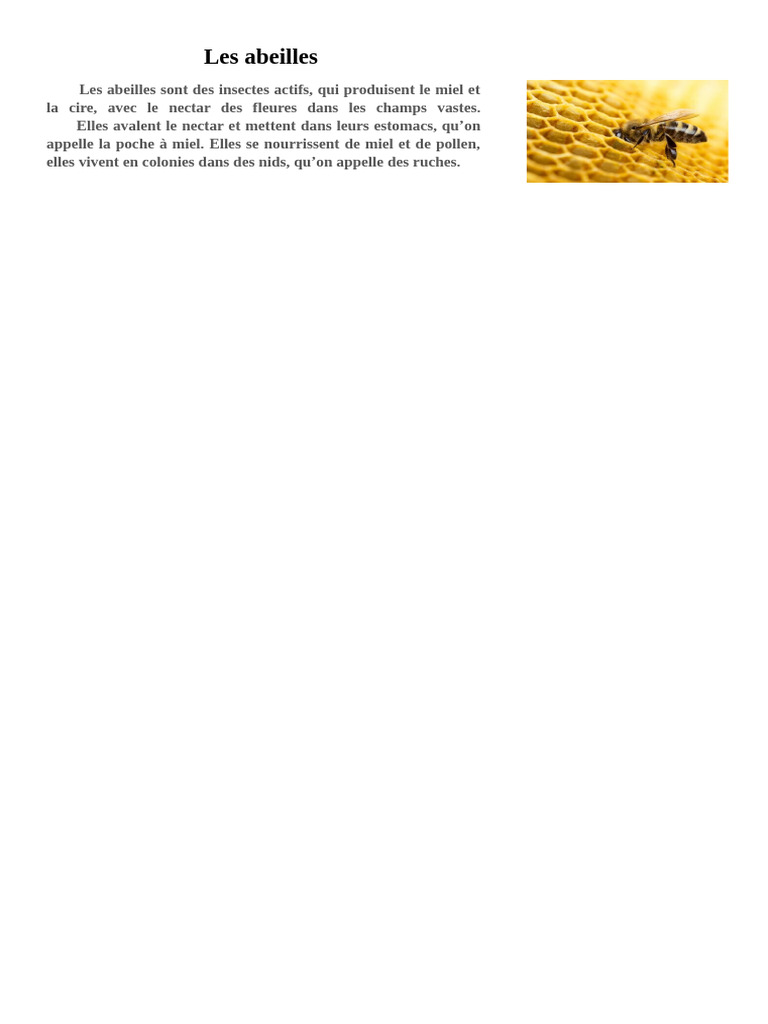 Les Abeilles | PDF