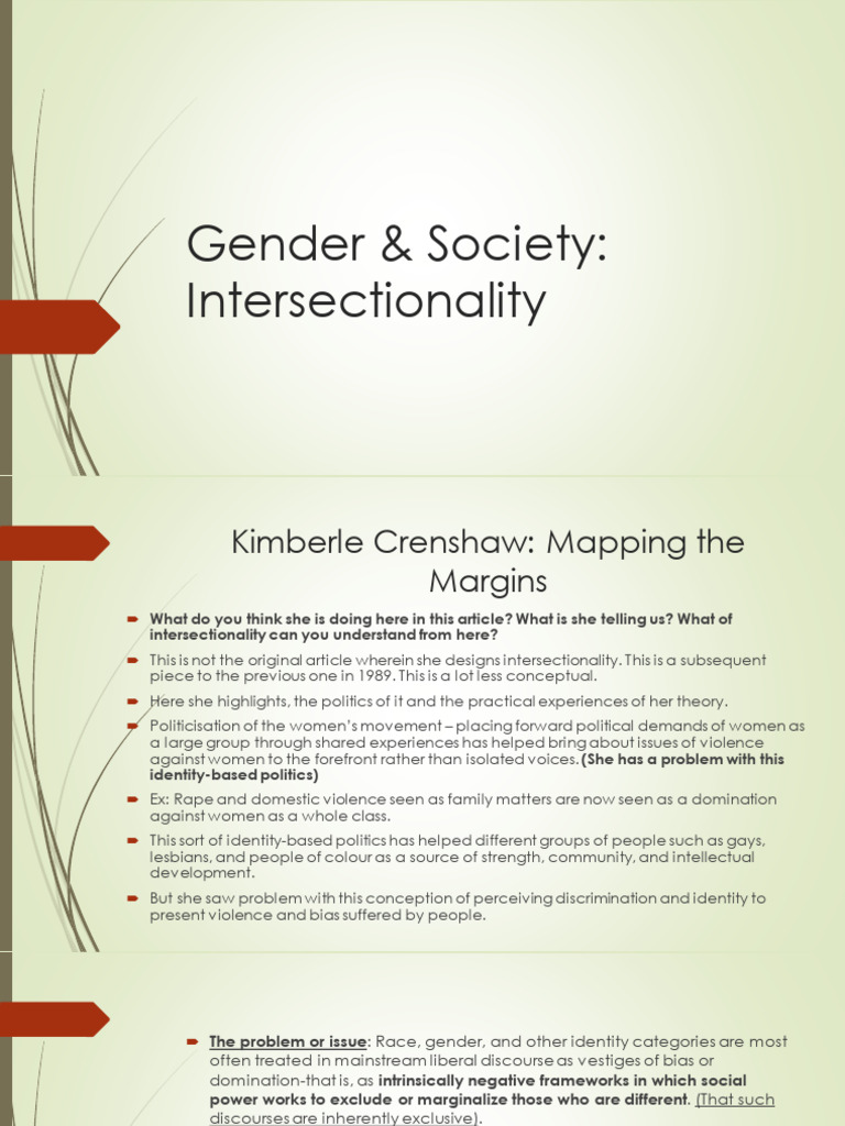Intersectionality Module3 14august2023 | PDF
