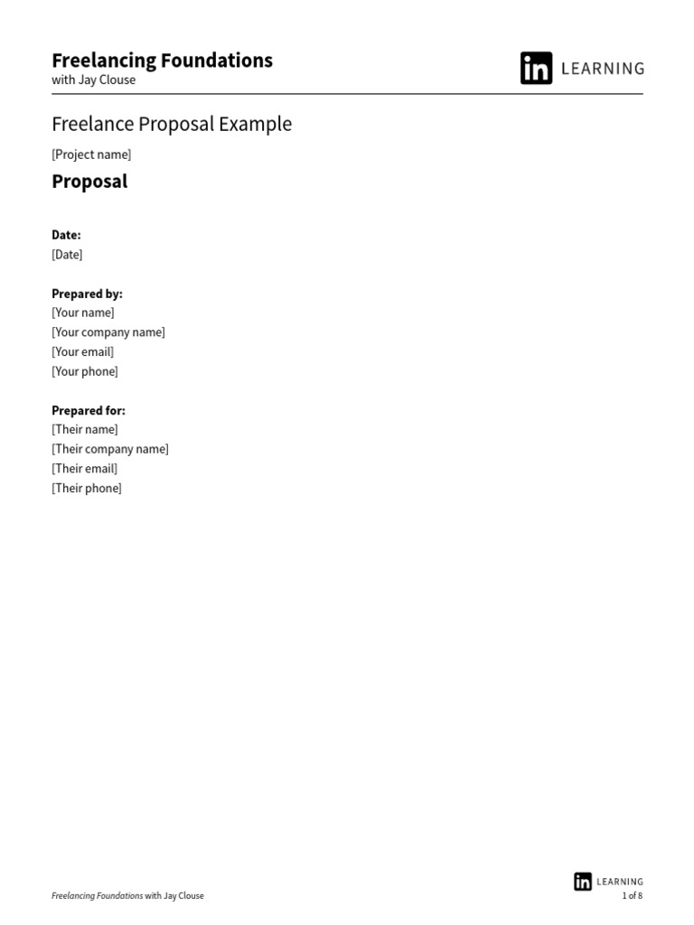 Freelance Proposal Example | PDF