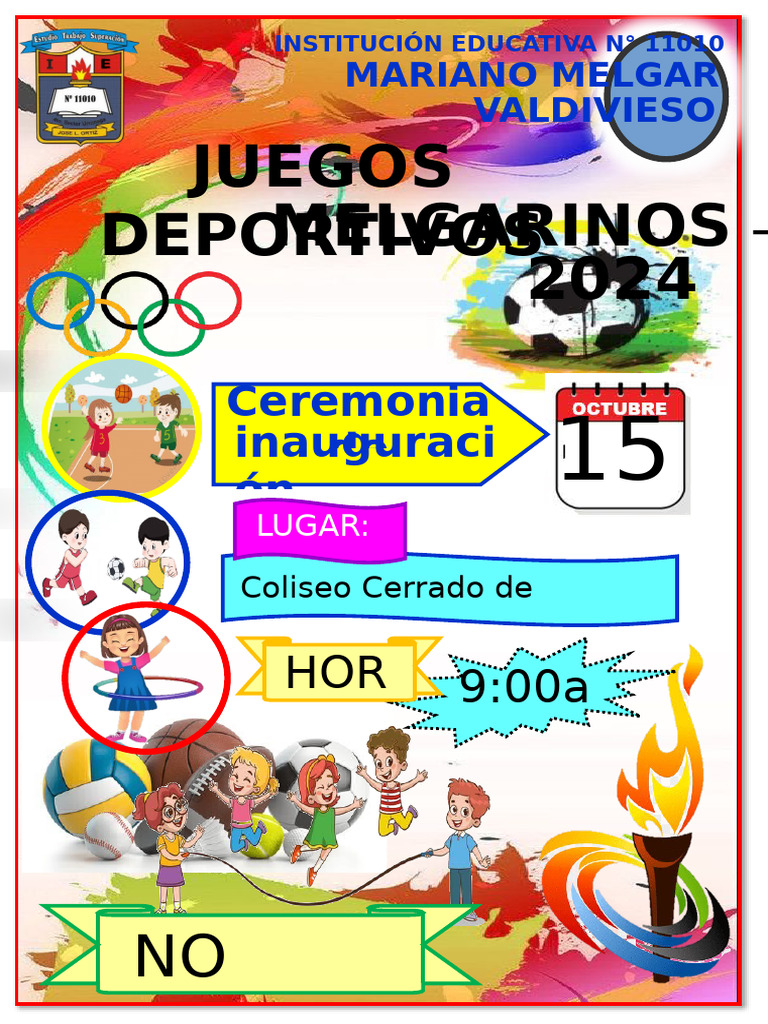 Ficha Afiche de Olimpiadas | PDF