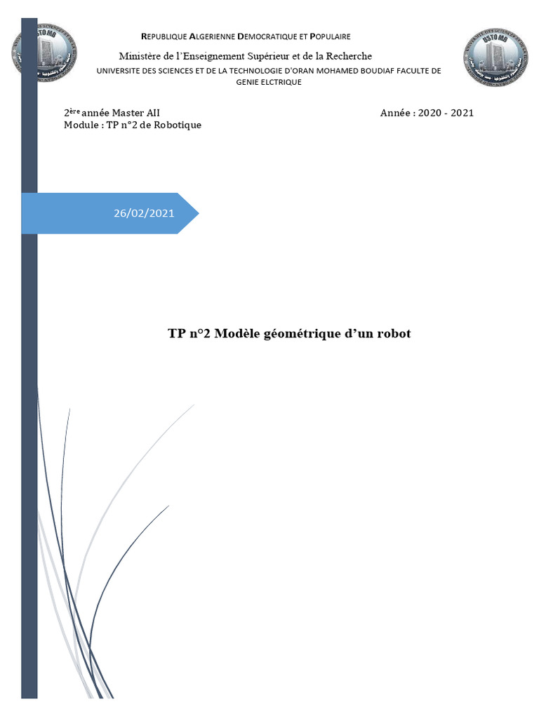 compte_rendu tp2_robotique | PDF