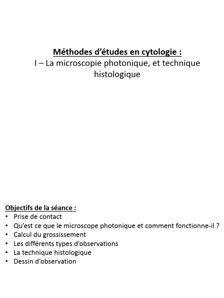 Tp 1 Micr Optique KH | PDF