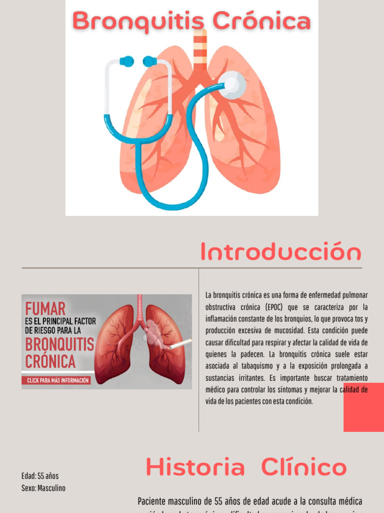 Caso Clinico, Bronquitis Crónica | PDF
