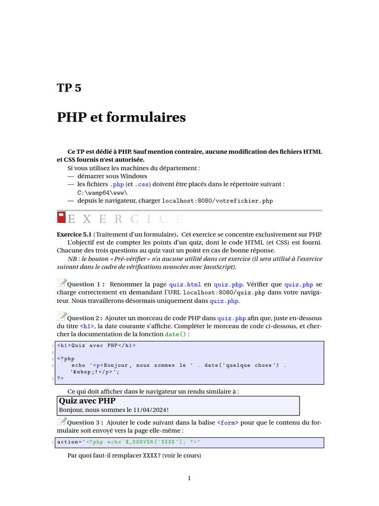 L3 Web TP9 | PDF