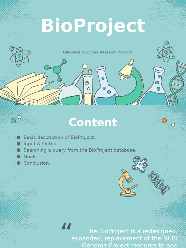 PPT BioProject | PDF