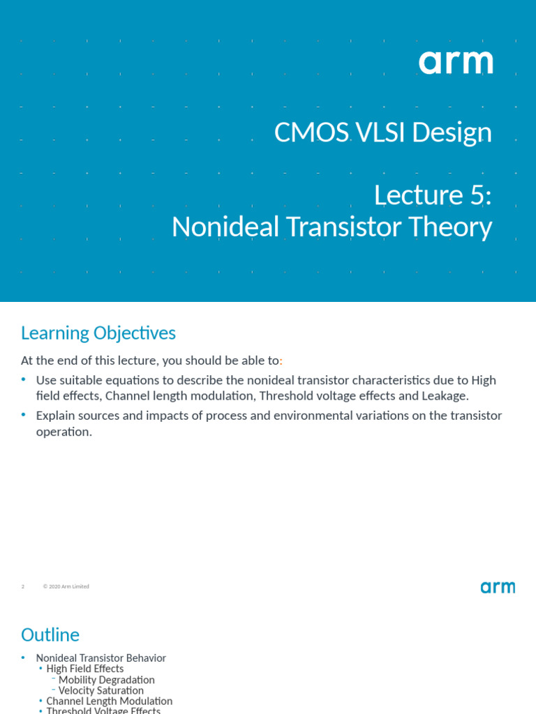 Lecture05 NonidealTransistorTheory | PDF