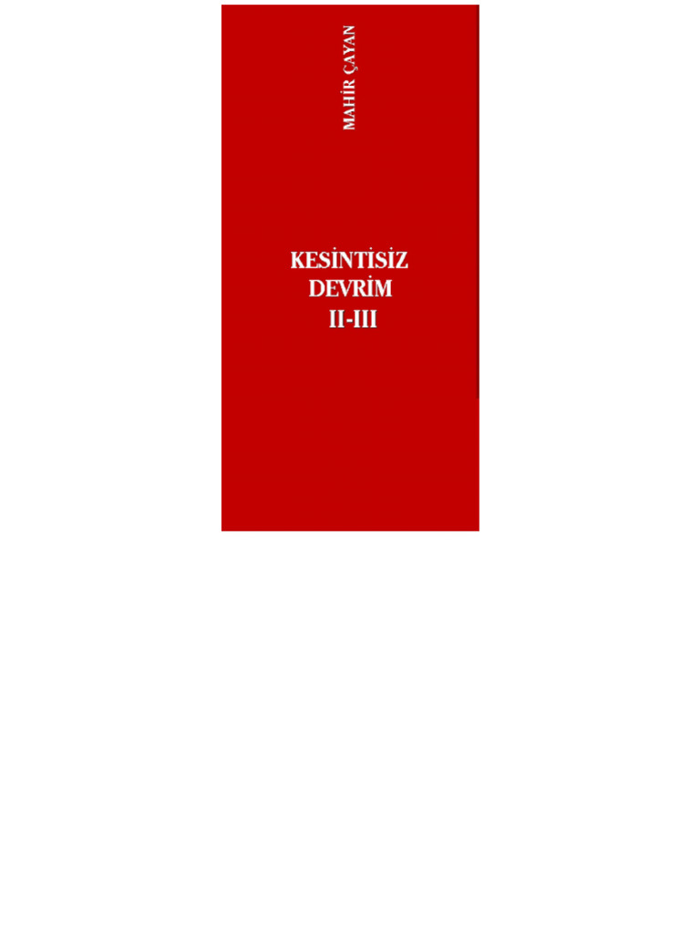 Mahir Çayan - Kesintisiz Devrim II-III | PDF